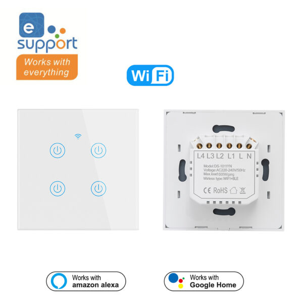 WiFi Smart Light Wall Touch Switch EU Standard - Switch GO